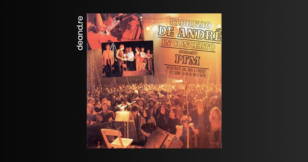 Fabrizio De André in concerto (1979) • Estero, Spagna • Fabrizio De André
